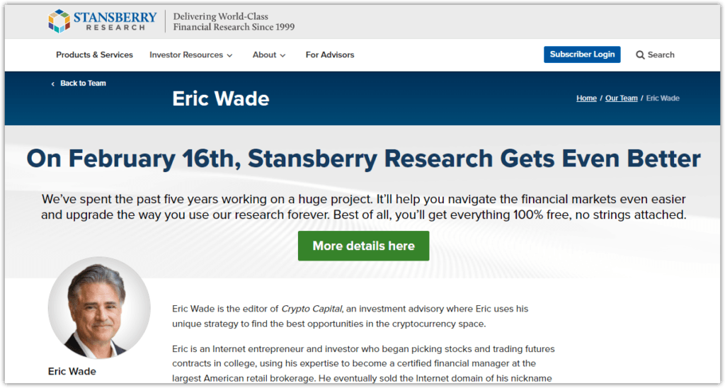 A Crypto Capital Review (Stansberry Research) You Can Trust