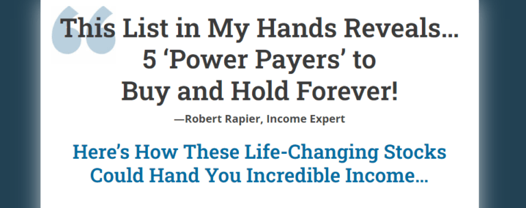Robert Rapier’s “Power Payer” Stocks - The Safest Stocks in the Market ...